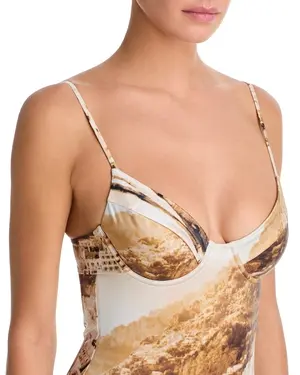 Staud Caroline One Piece Swimsuit