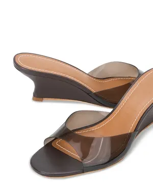 Staud Brigitte Wedge Sandals - Espresso