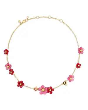 Kate Spade New York Flower Scatter Necklace - Red Multi