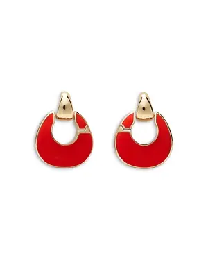 Kate Spade New York Ks Duo Hoop Earrings - Red