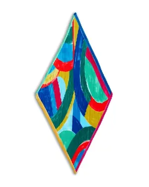 Echo Painterly Composition Crimped Scarf