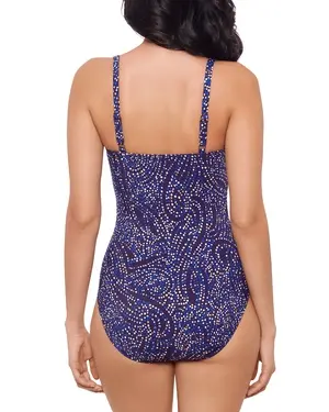 Miraclesuit Spotlight Starr One Piece Swimsuit - Plum Multi