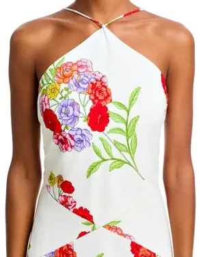 MILLY Leda Maxi Dress - White Multi
