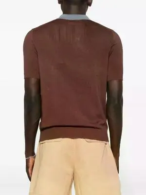 GALLIA Buttoned Short-sleeve Polo Shirt