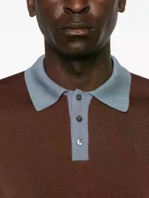 GALLIA Buttoned Short-sleeve Polo Shirt