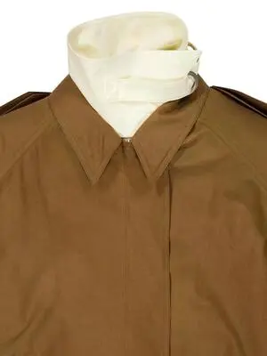 Stella McCartney Double-layer Washed-cotton Trench Coat