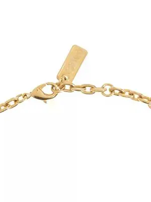 Chloé Chain Necklace With Horse-head Motif And Tassel - Gold