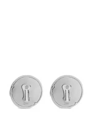 Chloé Pleated Clip-on Earrings - Silver