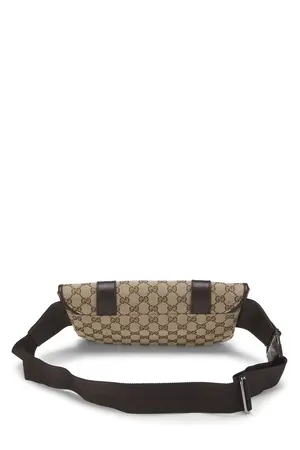 Gucci Original Gg Double Strap Waist Pouch - Brown