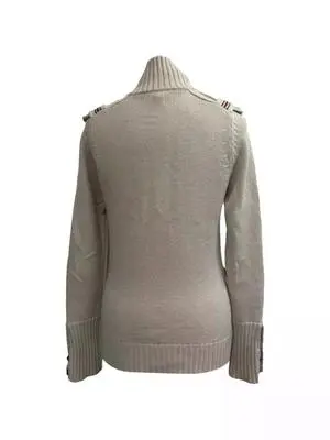 Burberry Button-detail Turtleneck Sweater