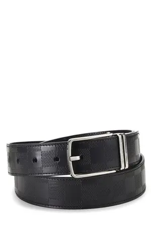 LOUIS VUITTON Damier Graphite Ceinture 90 - Black