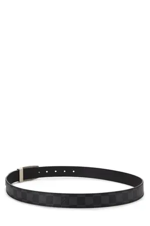 LOUIS VUITTON Damier Graphite Cutout Reversible Ceinture 95