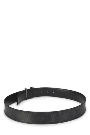 LOUIS VUITTON Monogram Eclipse Ceinture Initiales Belt