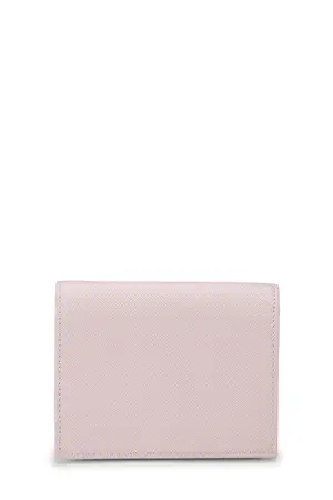Prada Saffiano Compact Snap Wallet - Pink