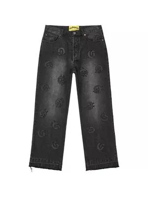 GODSPEED Infinity V2 Logo-print Jeans - Black