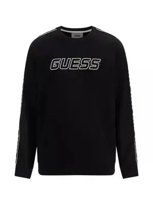 Guess Logo-print Sweatshirt With Tape Detail