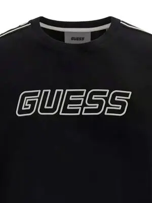 Guess Logo-print Sweatshirt With Tape Detail