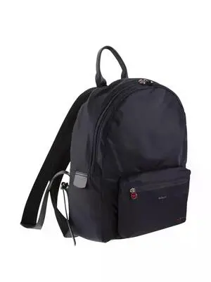 Kiton Logo-detail Backpack - Blue