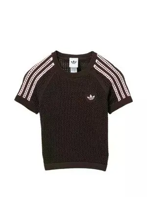 Adidas Crochet Short-sleeves Top
