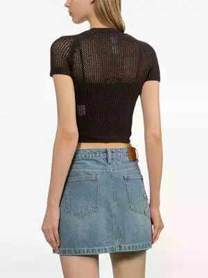 Adidas Crochet Short-sleeves Top