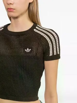 Adidas Crochet Short-sleeves Top