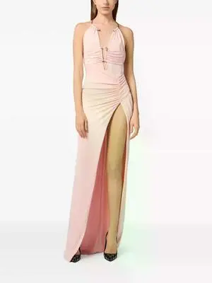 Philipp Plein Skull Piercing Long Dress