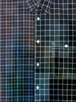 Comme Des Garçons Panelled Checked Shirt