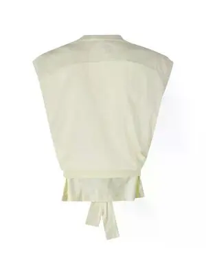 TELA Sleeveless T-shirt With Belt - Neutrals