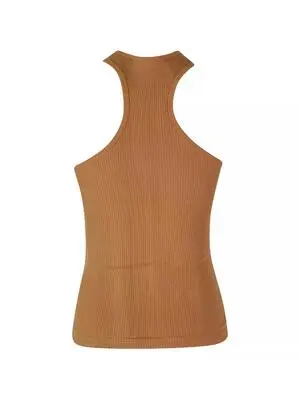TELA Ribbed-knit Halterneck Top