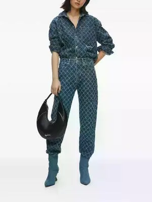 Karl Lagerfeld Argyle Denim Shirt