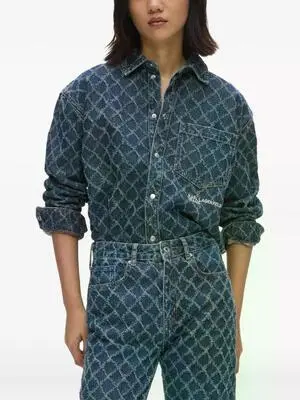 Karl Lagerfeld Argyle Denim Shirt