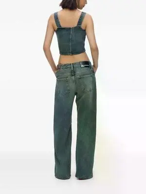 Karl Lagerfeld Buckle Cut-out Jeans