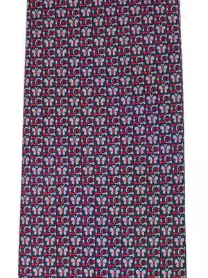 FERRAGAMO Butterfly-print Silk Neck Tie