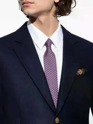 FERRAGAMO Butterfly-print Silk Neck Tie