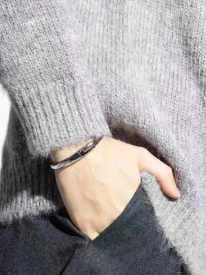 FERRAGAMO Gancini Braided-leather Bracelet