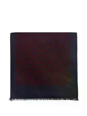 FERRAGAMO Gancini Jacquard Scarf Blue
