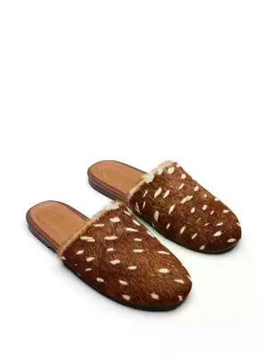 ATP ATELIER Forcola Animal-print Mules