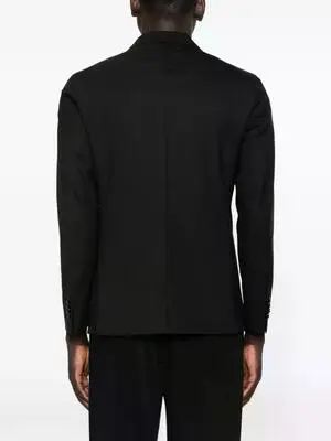 Tagliatore Double-breasted Peak-lapel Jacket - Black