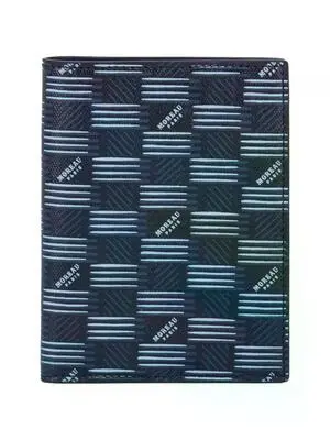 Moreau Printed Passport Holder - Blue