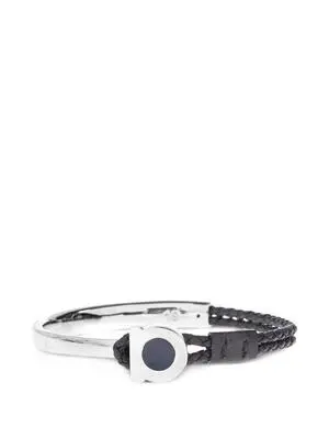 FERRAGAMO Gancini Braided Bracelet - Silver