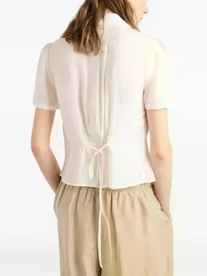Prada Garment-dyed Washed Silk Shirt - Neutrals