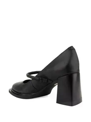 LINDA BAUMANN Logo Plaque Block-heel Pumps