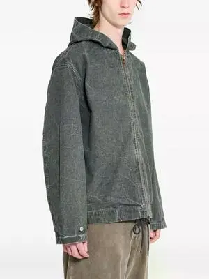 A.PRESSE Zip-up Denim Hooded Jacket