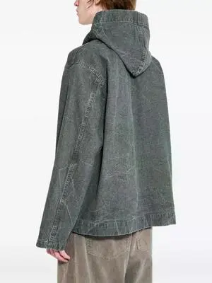 A.PRESSE Zip-up Denim Hooded Jacket