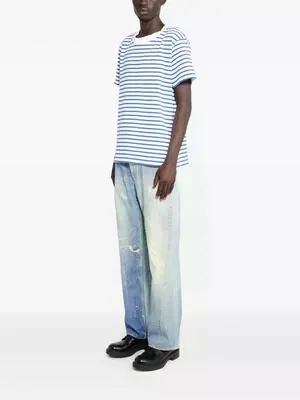 Our Legacy Third Cut Digital-print Straight-leg Jeans - Blue