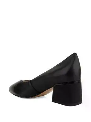 LINDA BAUMANN Pointed-toe Block-heel Pumps