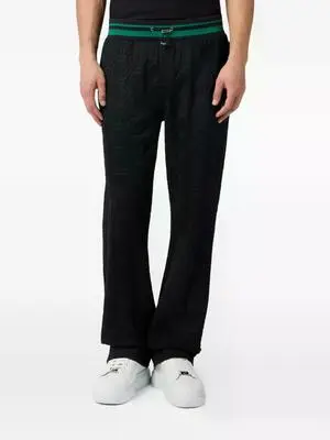 Philipp Plein Jacquard Monogram Track Pants - Black