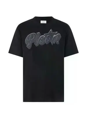 Philipp Plein Round Neck Graphic T-shirt - Black