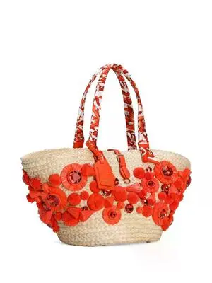 Dolce & Gabbana Embroidered Capri Coffa Bag - Neutrals