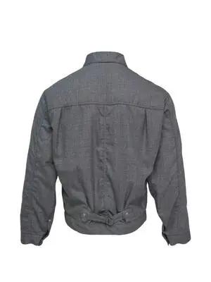 Junya Watanabe Pleated-back Button-up Denim Jacket